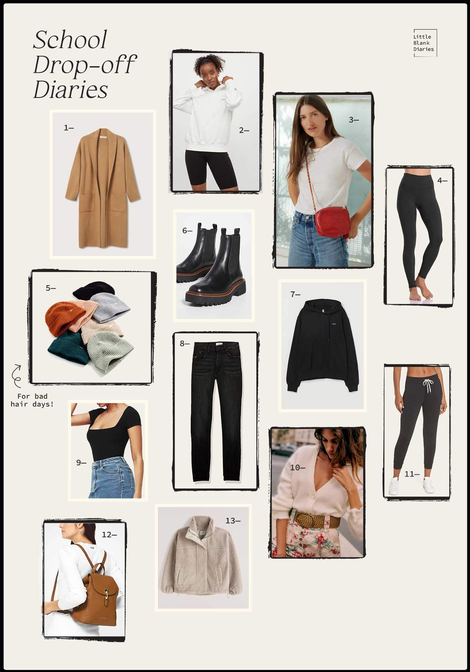 School Drop-Off Diaries - What To Wear - Little Blank Diaries