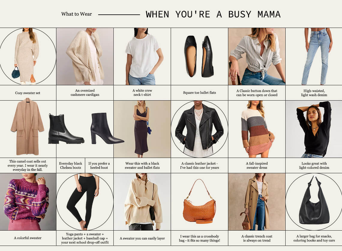 What to Wear When You're a Busy Mama - Little Blank Diaries